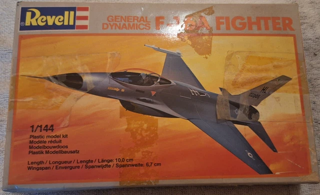 RARE 1980S REVELL 1:144 General Dynamics F-16A Fighter £21.52 - PicClick UK