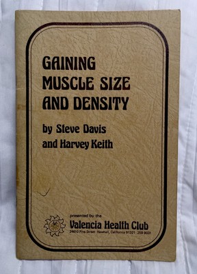 GAINING MUSCLE SIZE AND DENSITY Steve Davis ORIGINAL Vintage 1977 ...