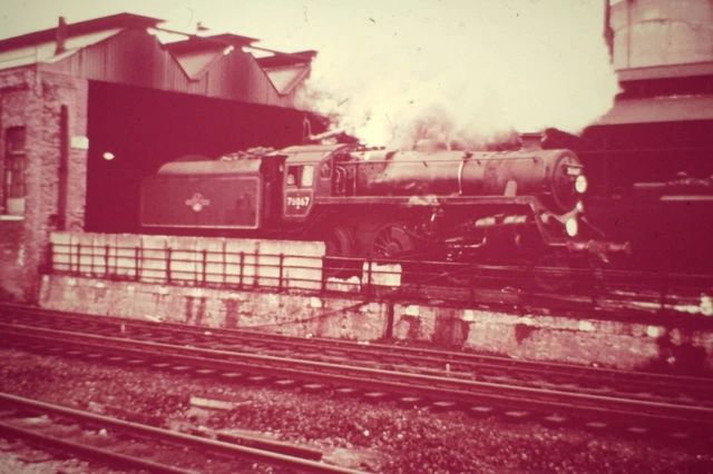 STEAM LOCOMOTIVE COLOUR Slide B.R.Standard 2-6-0 76067 on Bournemouth ...