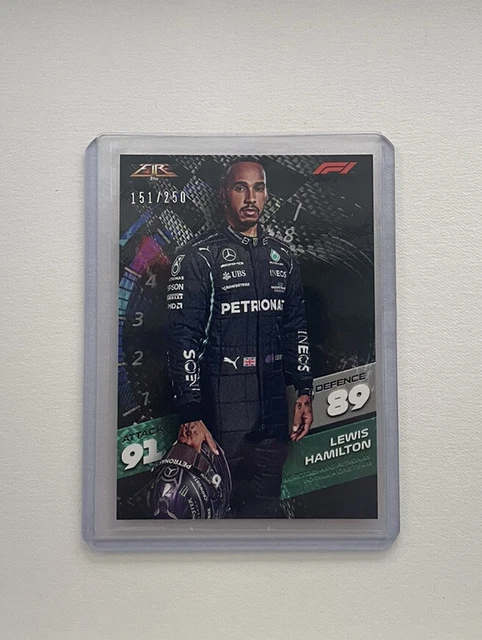TOPPS TURBO ATTAX F1 - Lewis Hamilton, Mercedes. Fire Card 151/250 Rare ...