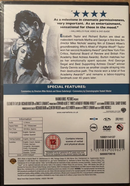 WHO'S AFRAID OF Virginia Woolf? (1966) - Elizabeth Taylor & Richard ...