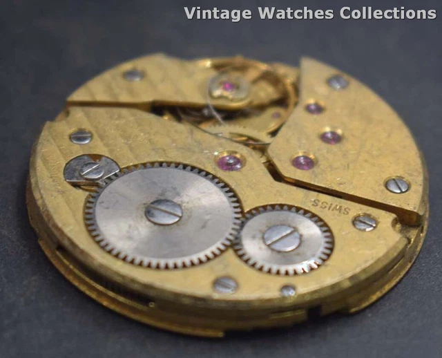 UT-6498 WINDING NON Working Wrist Watch Movement For Parts & repair O ...
