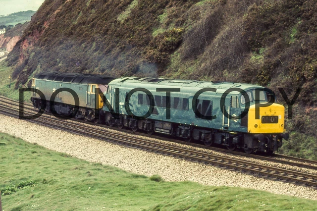 UK DIESEL TRAIN Railway Photograph Of Class 46 46017 Locomotive. Rm46 ...