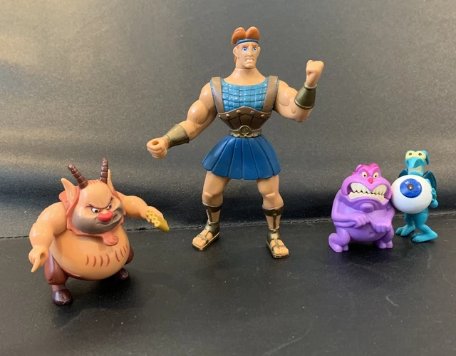 VINTAGE DISNEY HERCULES 6” Action Figure, Headbutting Phil, Pain ...