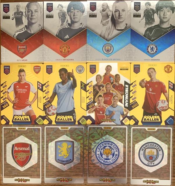 PANINI ADRENALYN XL WSL Women's Super League 2025 Golden Baller Limited ...