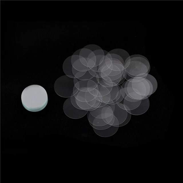 100PCS CIRCULAR ROUND Microscope Slide Coverslip Cover Glass Diameter ...