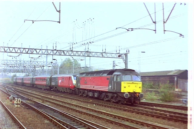 35MM RAILWAY COLOUR Negative Class 47 839 at Crewe £1.95 - PicClick UK