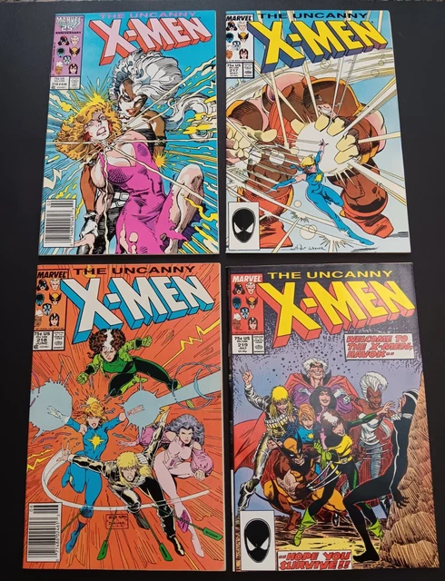 UNCANNY X-MEN ISSUES 214, 217, 218 And 219 Dazzler Bundle $21.00 ...