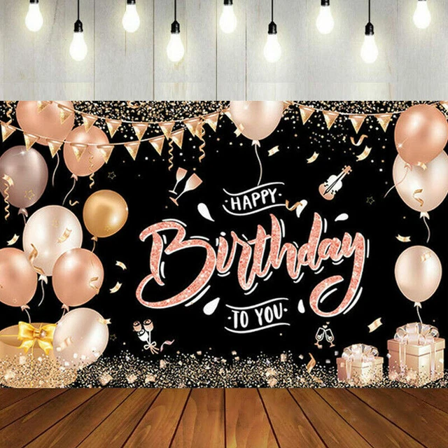 HAPPY BIRTHDAY BACKGROUND Cloth Backdrop Banner Photo Props Party Home ...
