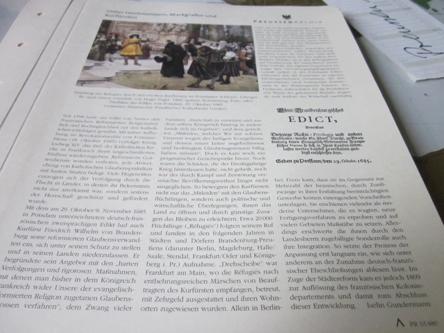 PREUSSEN ARCHIV N1 1480 Großer Kurfürst Empfang der französischen ...