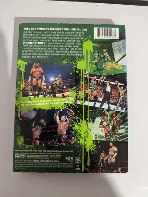 WWE: D-GENERATION X - One Last Stand DX (DVD,2011,3-Disc Set) Preowned ...
