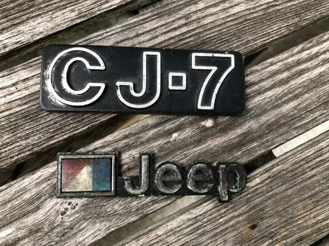 JEEP CJ CJ7 Emblem Logo Name Plate Decal Pair FREE SHIPPING EUR 56,65 ...