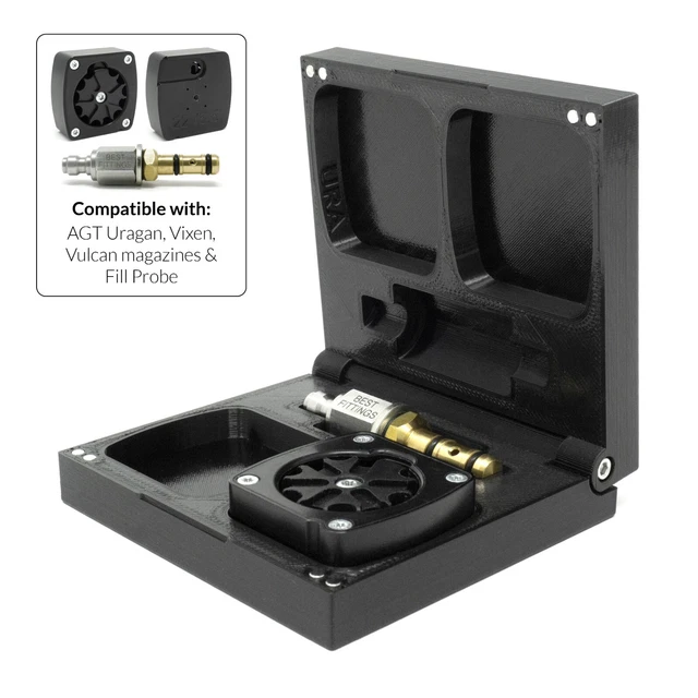AIRGUN TECHNOLOGY AGT Uragan Vixen Vulcan & Fill Probe Magazine Case ...