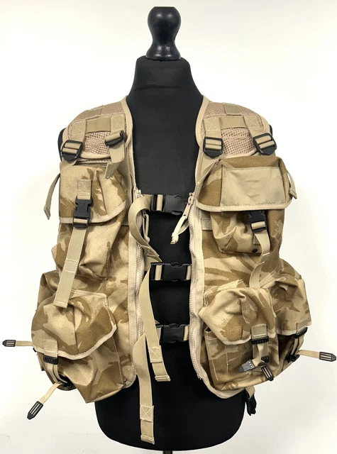 BRITISH MILITARY DESERT DPM Camo Adjustable Tactical Webbing Assault ...