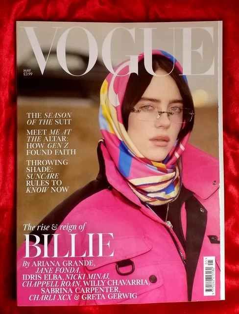 BRITISH VOGUE UK Magazine May 2025 BILLIE EILISH Ariana Sabrina Charli ...