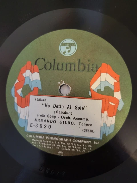 ARMANDO GILDO & Gennaro Amato – Ho Detto Al Sole / O Sciumecco 78 RPM ...