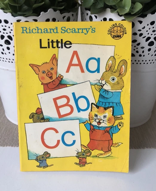 RICHARD SCARRY’S LITTLE ABC Vintage Children’s Book 1976 Small 17cmT ...
