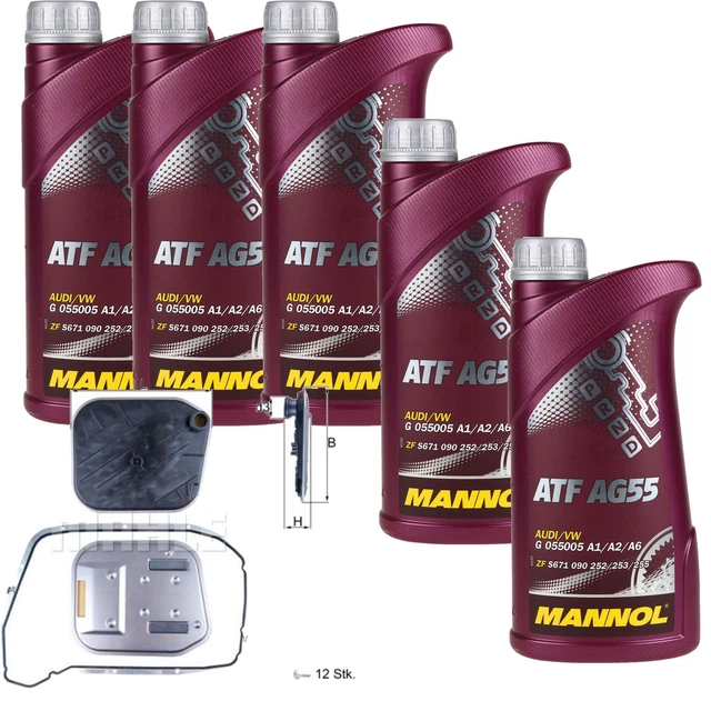 MANNOL ATF AG55 5L MAHLE Getriebeölfilter für Audi Q5 3.0 TDI quattro EUR 151,53 - PicClick DE