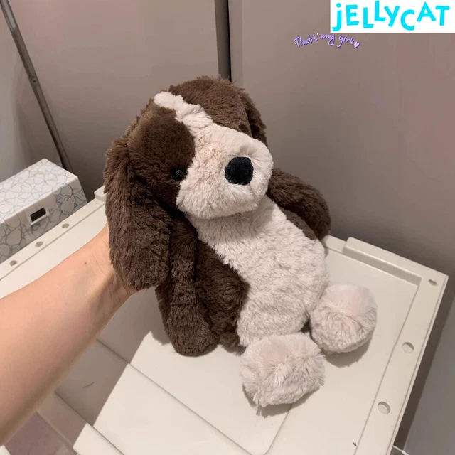 JELLYCAT MEDIUM BASHFUL Fudge Puppy Soft Plush Toy NWT Brand New With ...