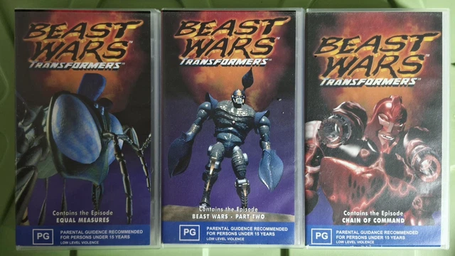 BEAST WARS TRANSFORMERS X3 Vhs Tapes Watched All Work Great $100.00 ...