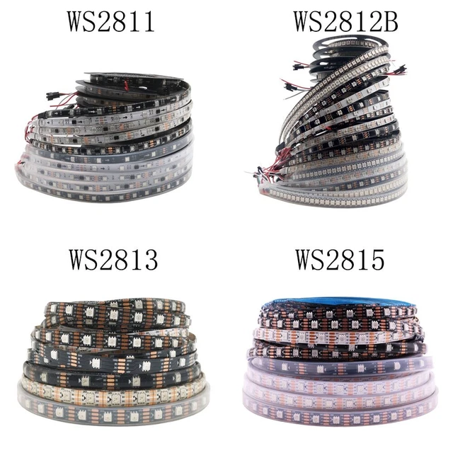 WS2812B WS2815 WS2813 RGB LED Strip Individually Addressable 30/60 ...