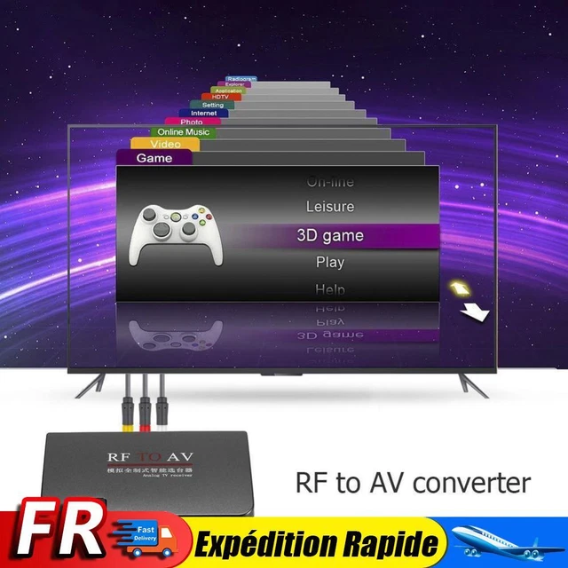 CONVERTISSEUR DE RÉCEPTEUR TV analogique RF vers AV, modulateur ...
