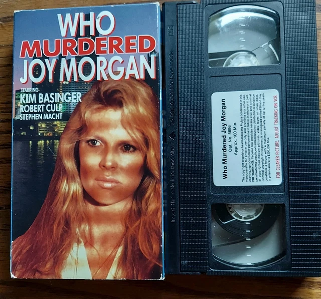 VHS WHO MURDERED Joy Morgan Kim Basinger, Robert Culp, thriller testé ...