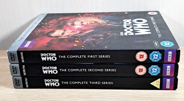 DOCTOR WHO DVD'S. First, Second and 3rd series. Rating 12 & PG. Pal ...