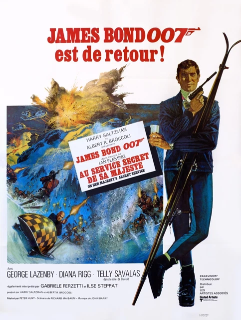 JAMES BOND 007 Est De Retour, Connery, Repro Affiche Cinema Vintage (40X60), Hq EUR 19,99 ...