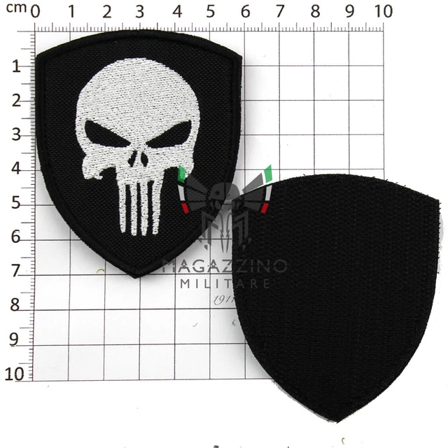 PATCH TOPPA RICAMATA THE PUNISHER Scudetto NERO (35) EUR 9,89 - PicClick FR