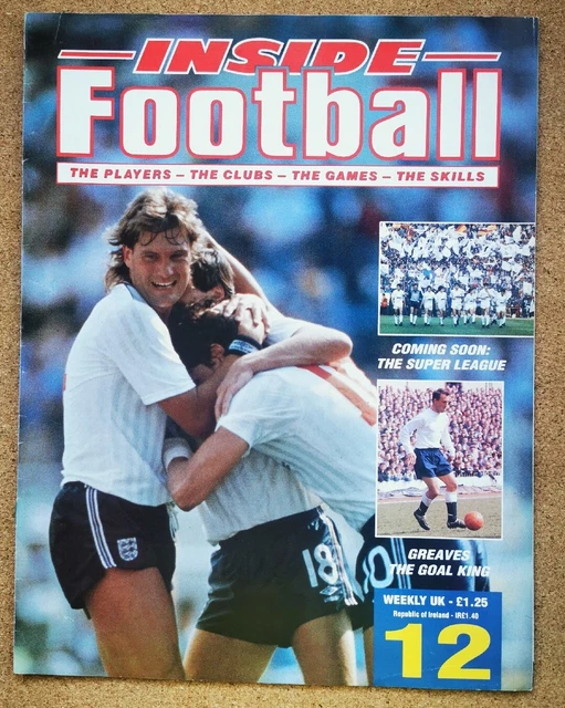 1989 INSIDE FOOTBALL Magazine Issue 12 Everton Jimmy Greaves Liverpool Anfield £4.25 - PicClick UK