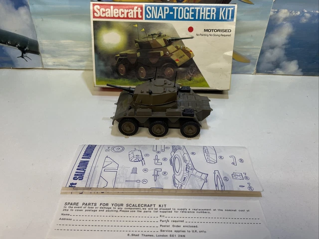 VINTAGE SCALECRAFT MOTORISED Saladin Armoured Car £29.99 - PicClick UK