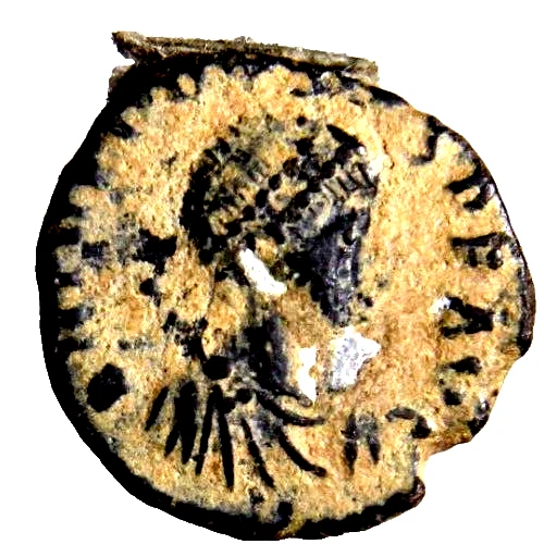 GALLA PLACIDIA WIFE Constantius III and mother Valentinian Roman Coin ...