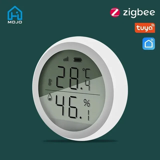 TUYA SMART ZIGBEE Thermometer Home Indoor Temperature And Humidity ...
