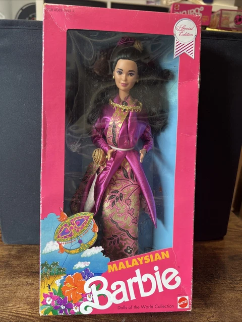 1990 MALAYSIAN SPECIAL Edition Barbie Dolls Of The World Vintage Mattel ...