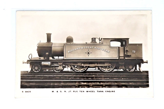 MIDLAND GREAT NORTHERN 10 Wheel Tank Engine Sleeved Postcard Antique ...