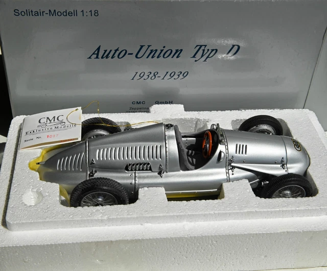 1/18 CMC AUTO UNION TYPE D 1938-1939/no minichamps EUR 299,00 - PicClick FR