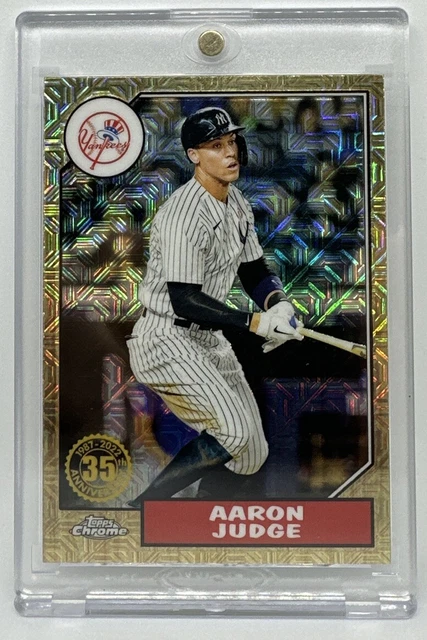AARON JUDGE RARE REFRACTOR INVESTMENT CARD SSP TOPPS CHROME YANKEES MVP ...