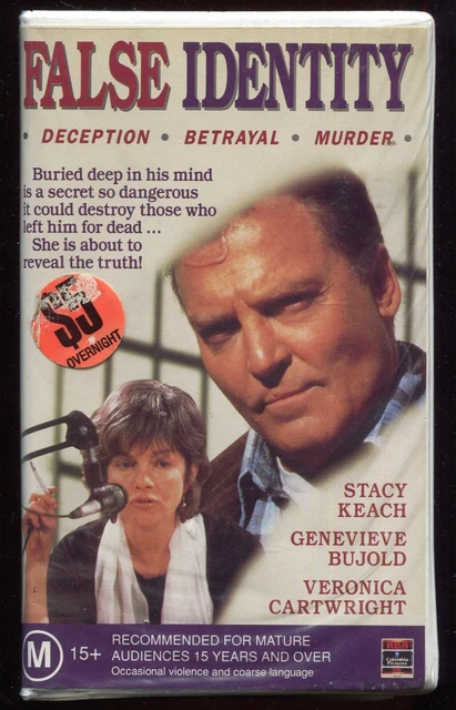 FALSE IDENTITY (1990) Virgin Vision Home Video STACY KEACH VHS (T) £12. ...