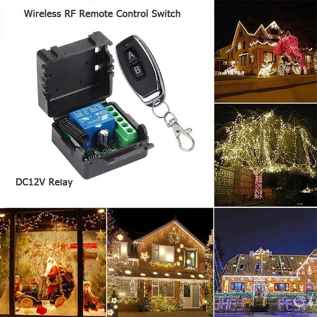 315/433MHZ UNIVERSAL WIRELESS Remote Control Switch 12V Relay Receiver ...