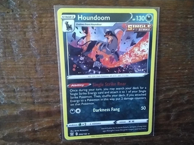 HOUNDOOM VMAX 096/163 Climax Holo Full Art pokemon Card NM ex gx vstar ...