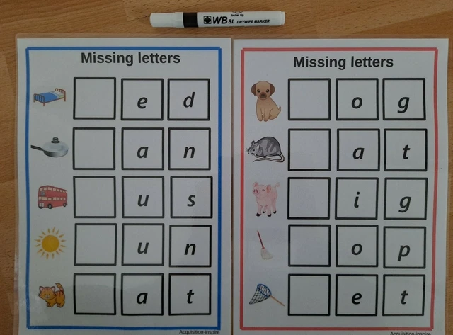 MISSING LETTERS CVC Words Phonics Teaching Resource EYFS SEN KS1 3 missing-letters-cvc-words-phonics-teaching-resource-eyfs-sen-ks1-3
