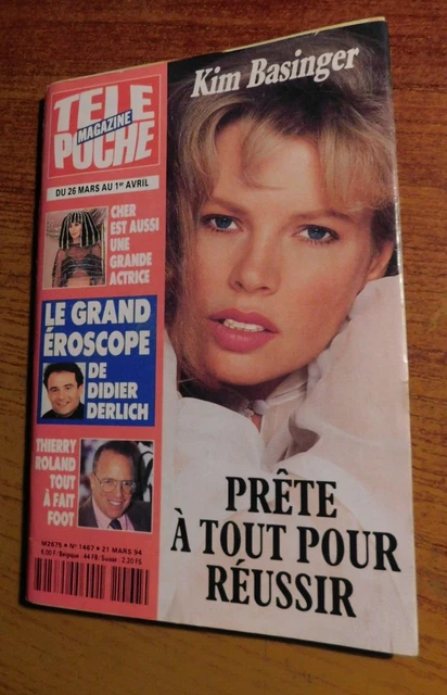 21031994 TÉLÉ POCHE N° 1467 KIM BASINGER MERCOURI KADY EMMA SAMMS CHER ...