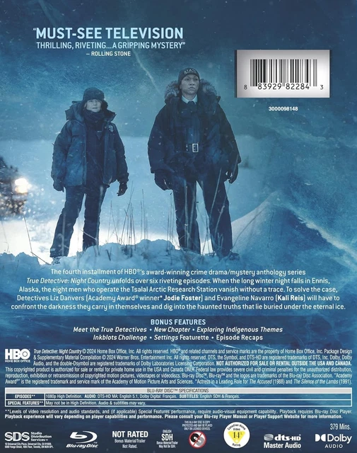 TRUE DETECTIVE: NIGHT Country: Season 4 (Blu-ray) (Blu-ray) EUR 39,34 ...