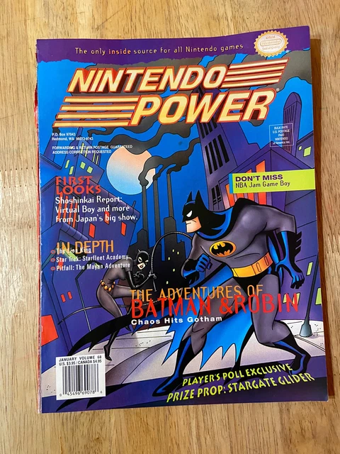 NINTENDO POWER VOLUME 68 Batman w/ Mega Man X2 Poster, Donkey Kong £15. ...