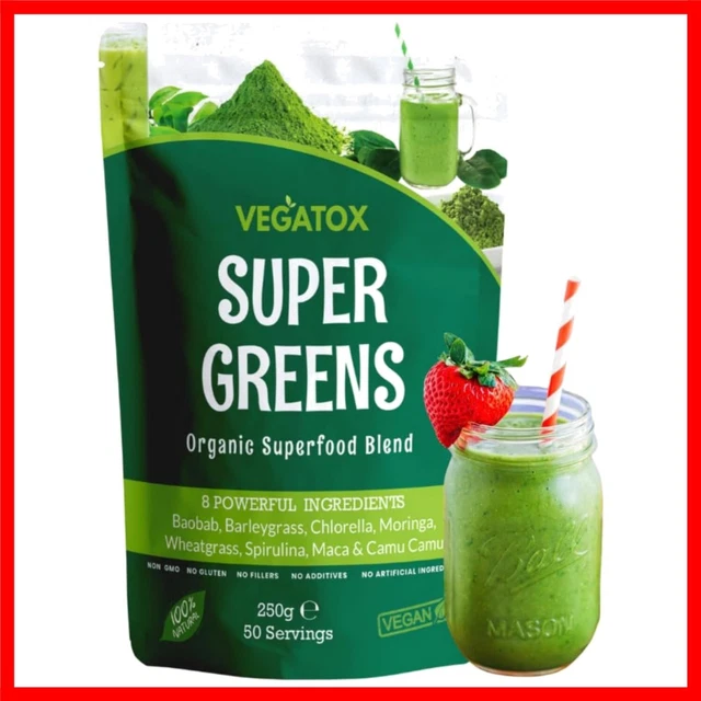 NUTRIENT-RICH SUPERFOOD GREENS Powder | 50 Servings for Digestion ...