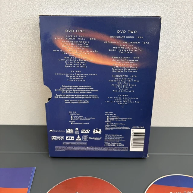 LED ZEPPELIN 2-DVD Set – over 5 hours of Live Footage £5.45 - PicClick UK