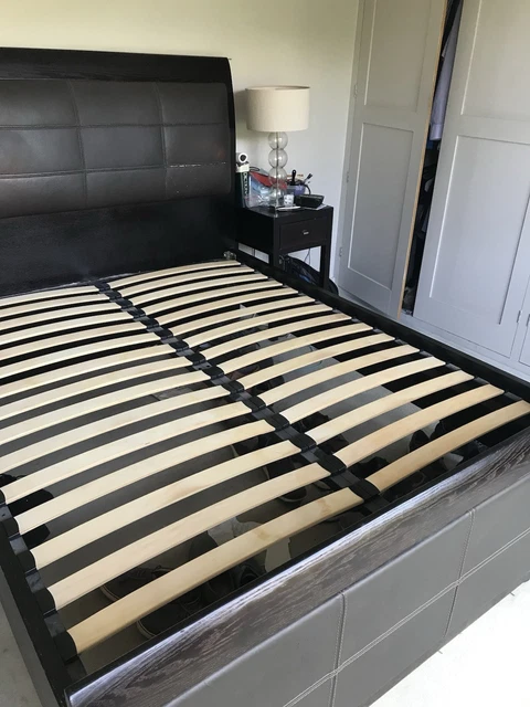 BARKER AND STONEHOUSE Solid Oak Bed Frame Dark Wood £63.08 - PicClick UK