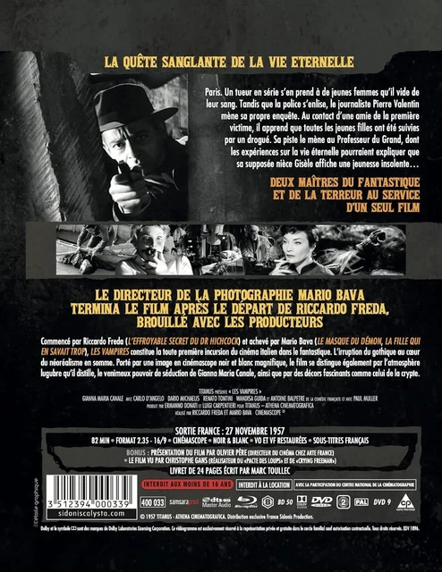 LES VAMPIRES (BLU-RAY) Carlo D'Angelo Mario Bava Riccardo Freda £24.54 ...