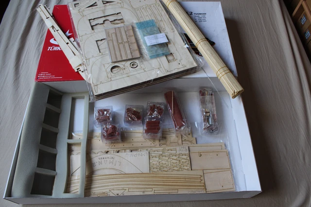 TÜRKMODEL RC SCHIFF Liman 2 Hist. Dampfschlepper 1:20 Holzbausatz EUR ...